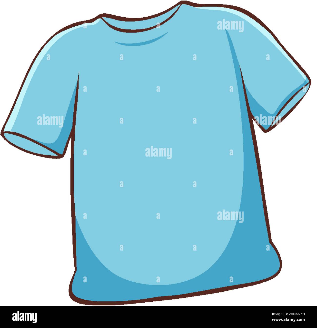 Blue shirt on white background illustration Stock Vector Image & Art ...