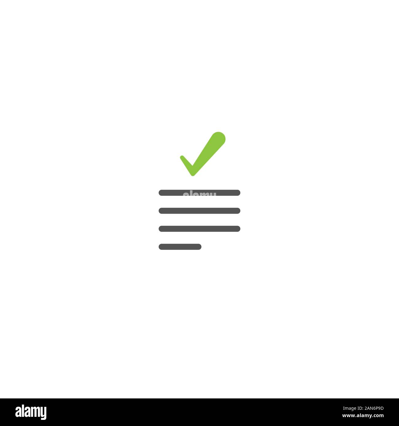 To-do check list with green tick. Clipboard with check marks. Black and ...