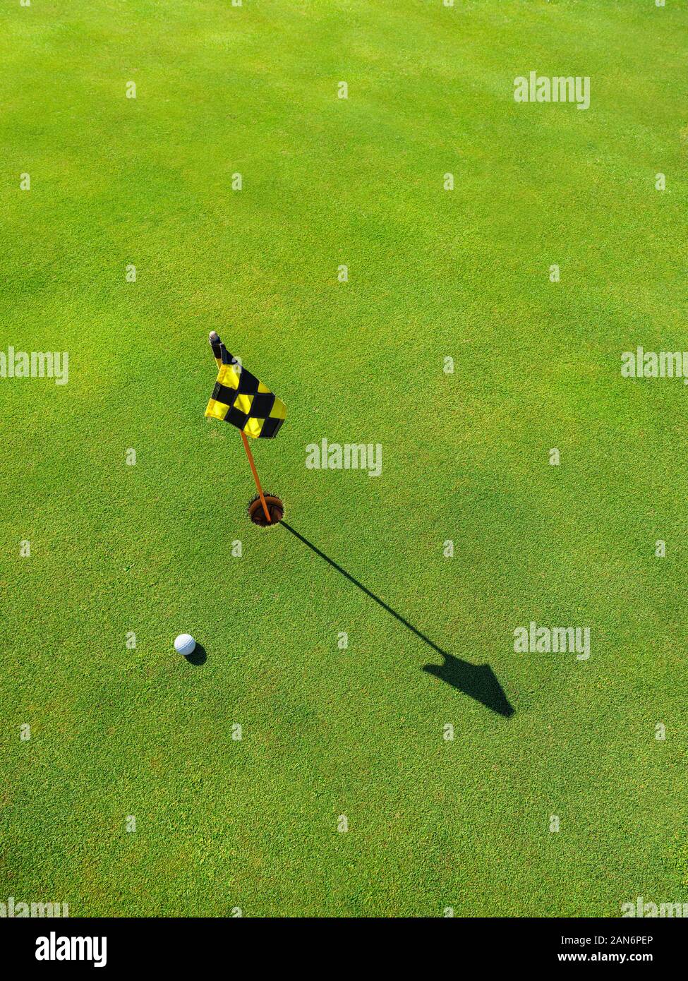 golf ball in a driving range Stock Photo - Alamy