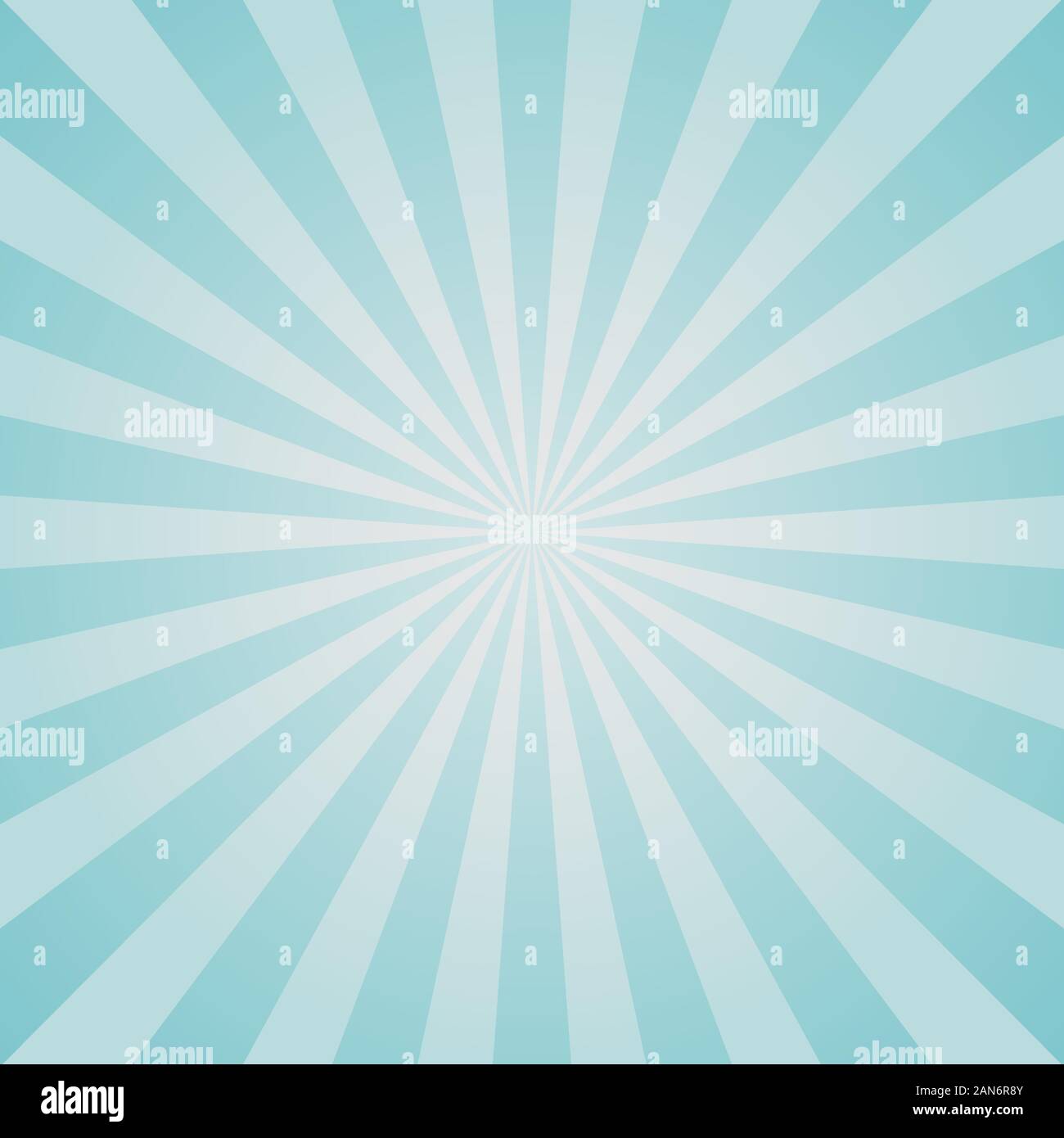 Sunlight retro faded background. Pale blue color burst background ...
