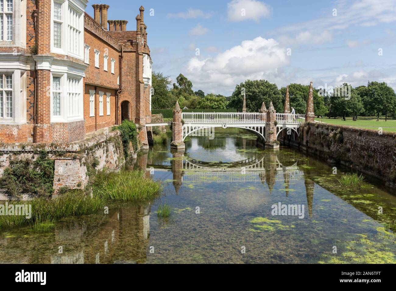 Helmingham Hall, a 16th century moated manor house, owned by the ...