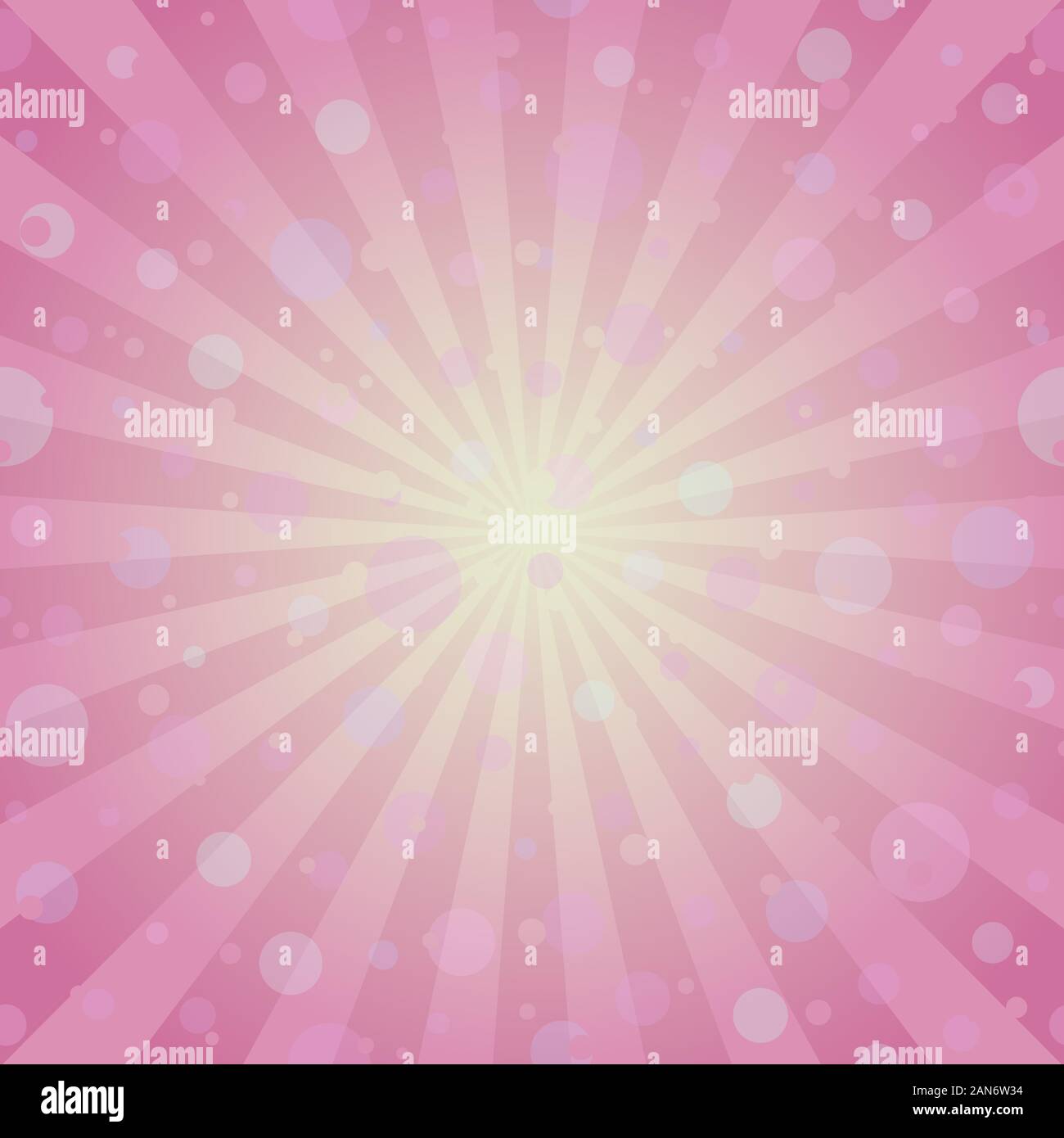 Sunlight magic background. Pink and yellow color burst background with ...