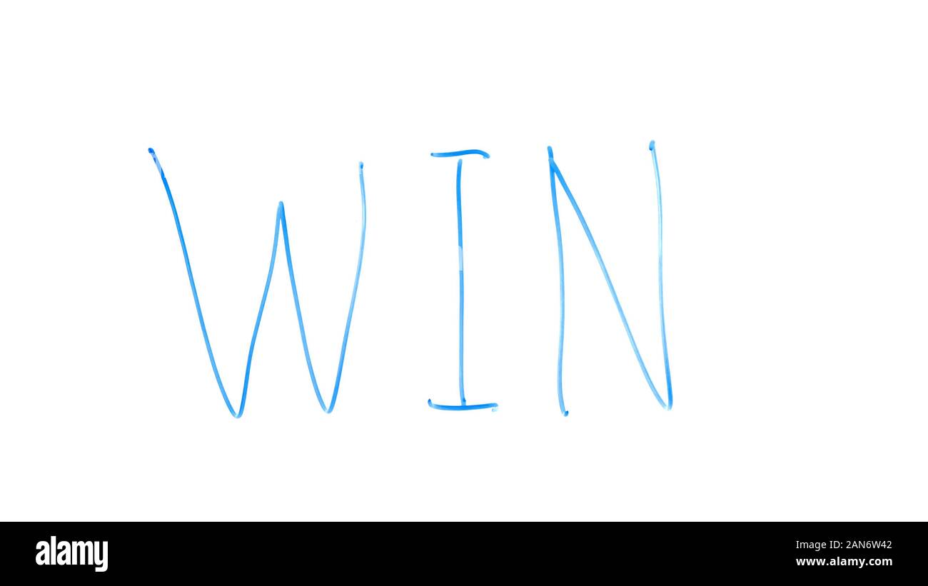 You win word hi-res stock photography and images - Alamy