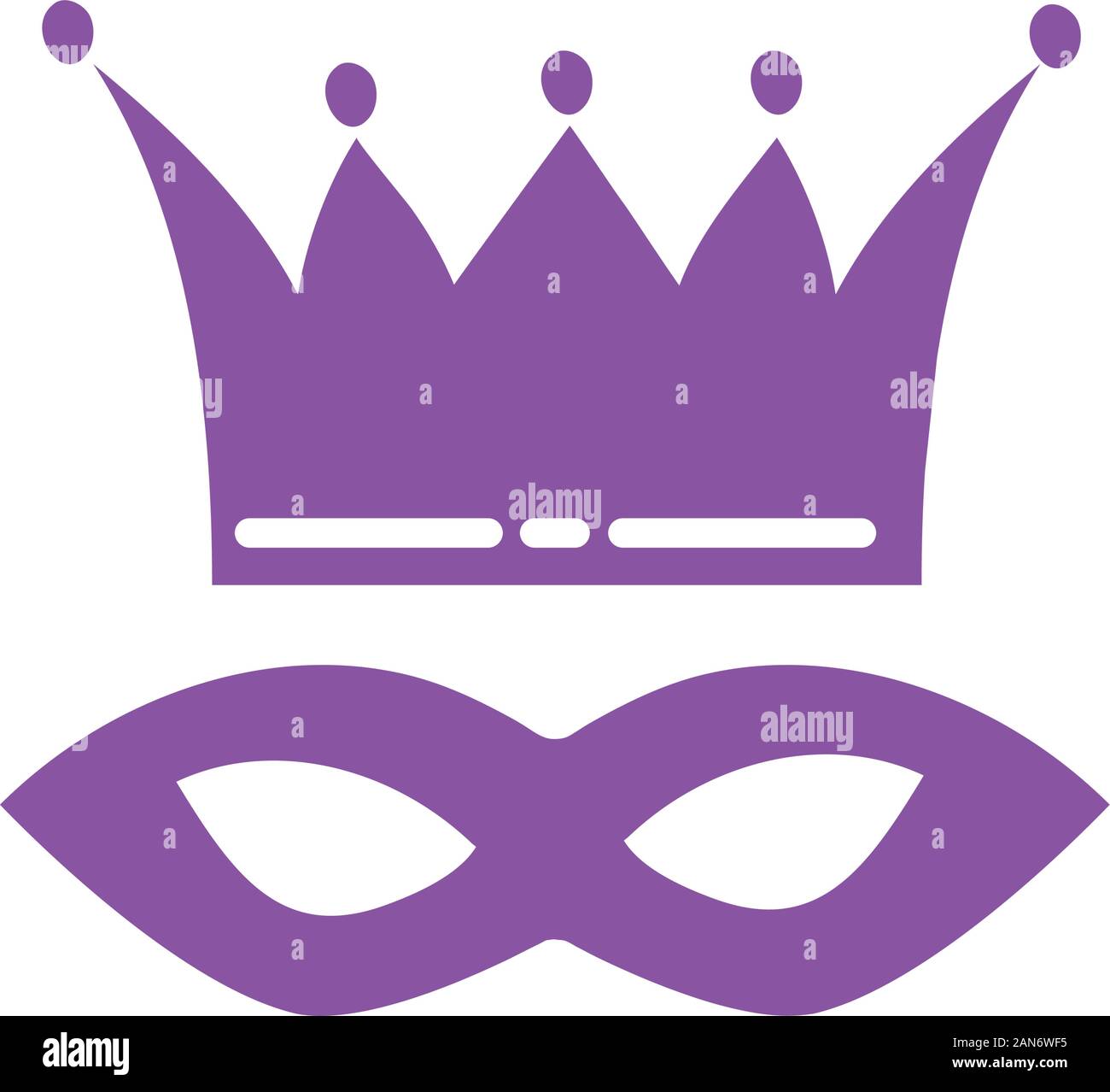 mardi gras celebration mask with crown Stock Vector Image & Art - Alamy