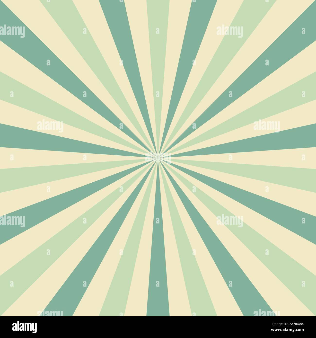Sunlight retro faded background. Green and beige color burst background ...
