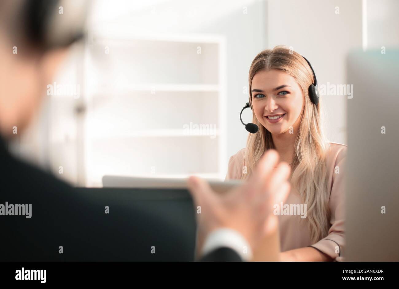 Telesales workplace hi-res stock photography and images - Alamy