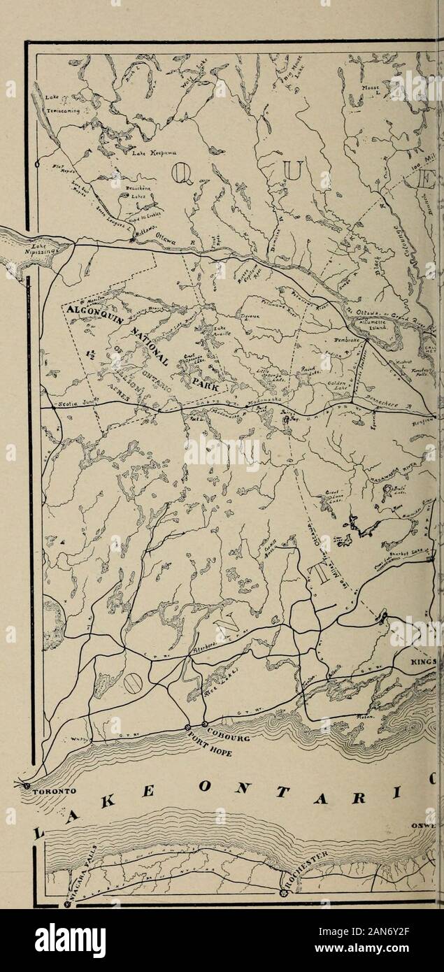 Ottawa river map hi-res stock photography and images - Alamy