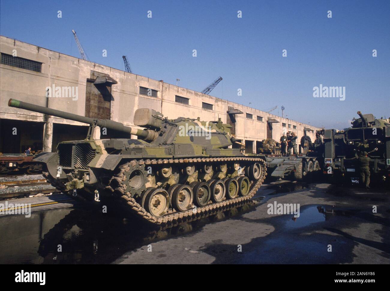 Genoa (Italy), September 1986, landing of the 30th Division of the US ...