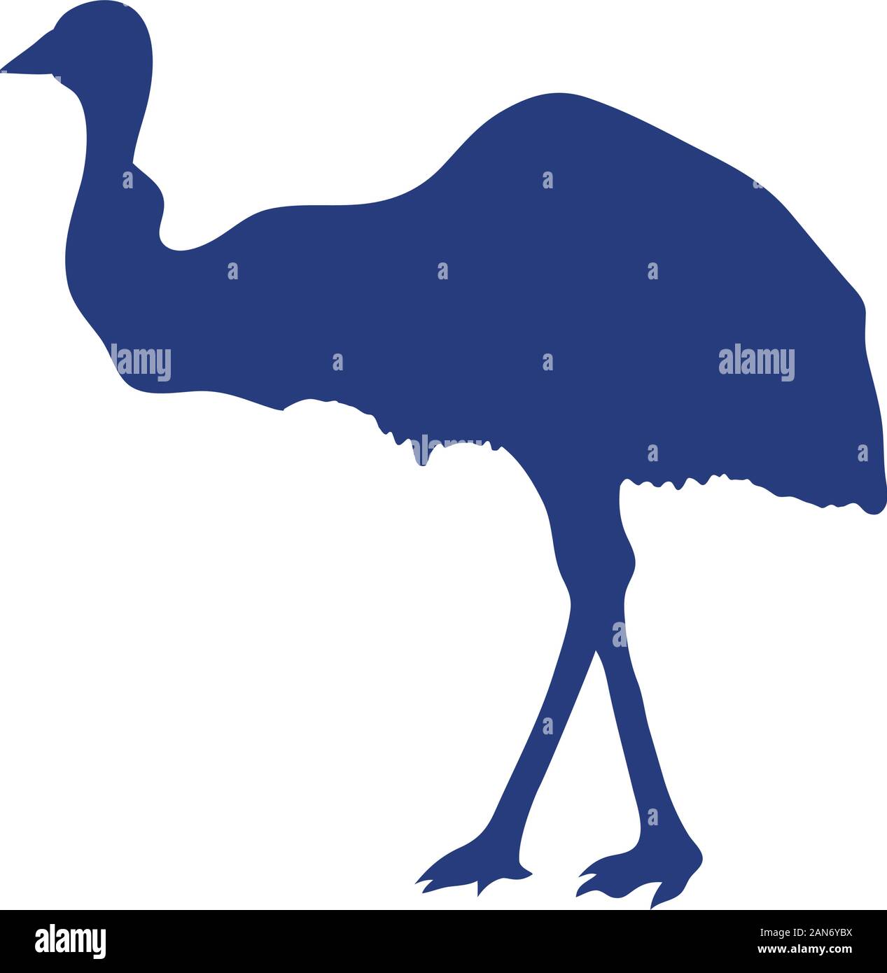 ostrich bird australia animal icon Stock Vector Image & Art - Alamy