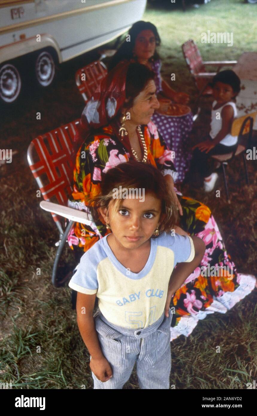 Gypsy family camp hi-res stock photography and images - Alamy