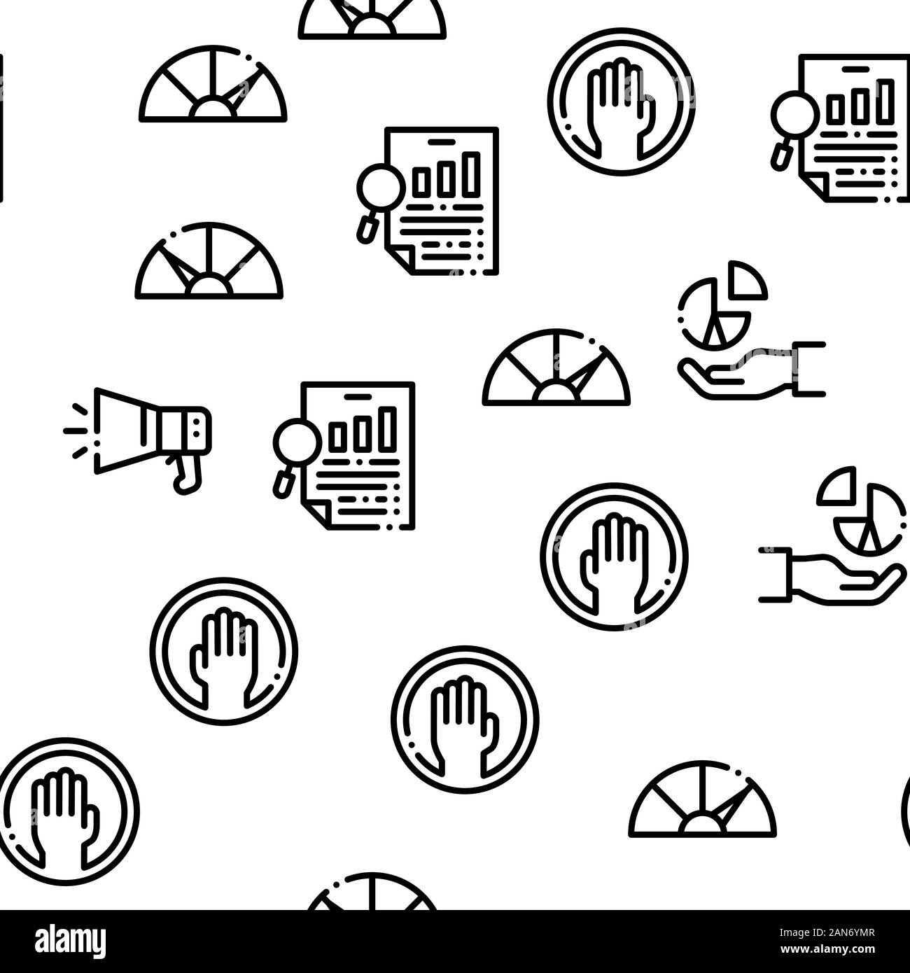 Stress And Depression Seamless Pattern Vector Stock Vector Image & Art ...