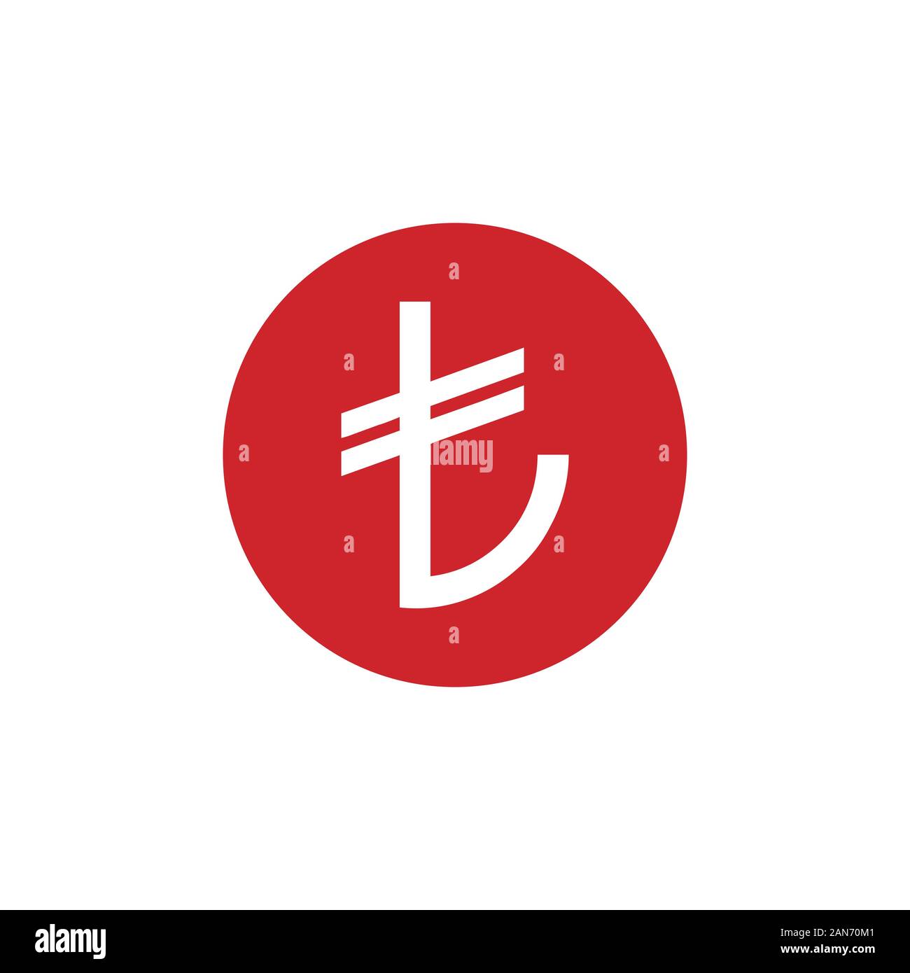 Turkey, turkish lira icon. Vector illustration, flat design Stock ...