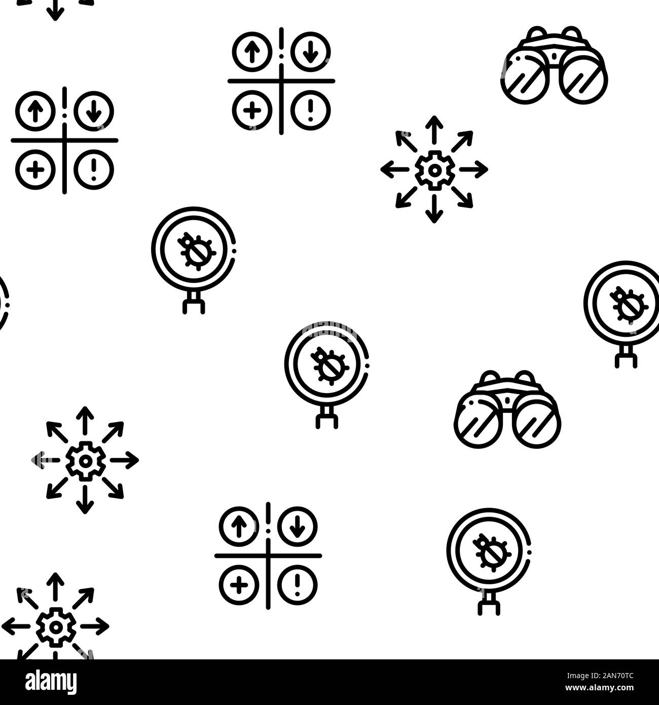 Stress And Depression Seamless Pattern Vector Stock Vector Image & Art ...