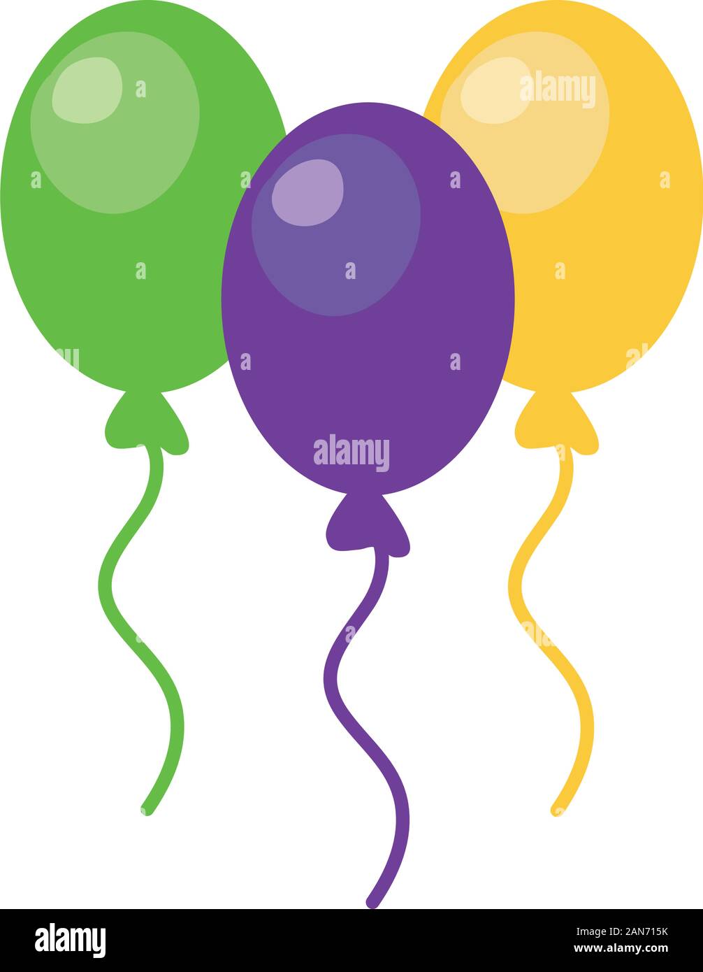 balloons helium floating isolated icon Stock Vector Image & Art - Alamy