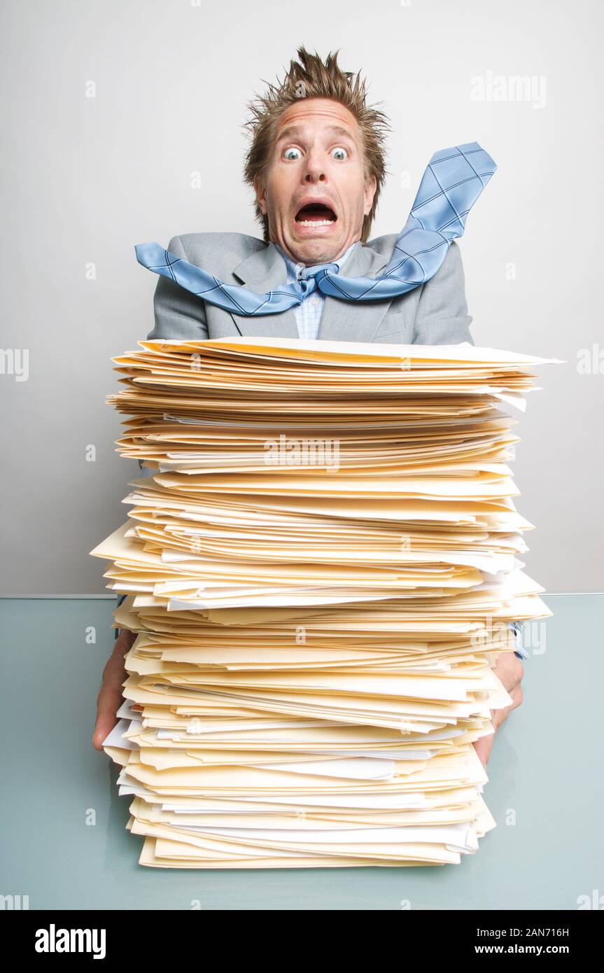 Office paperwork pile funny hi-res stock photography and images - Alamy