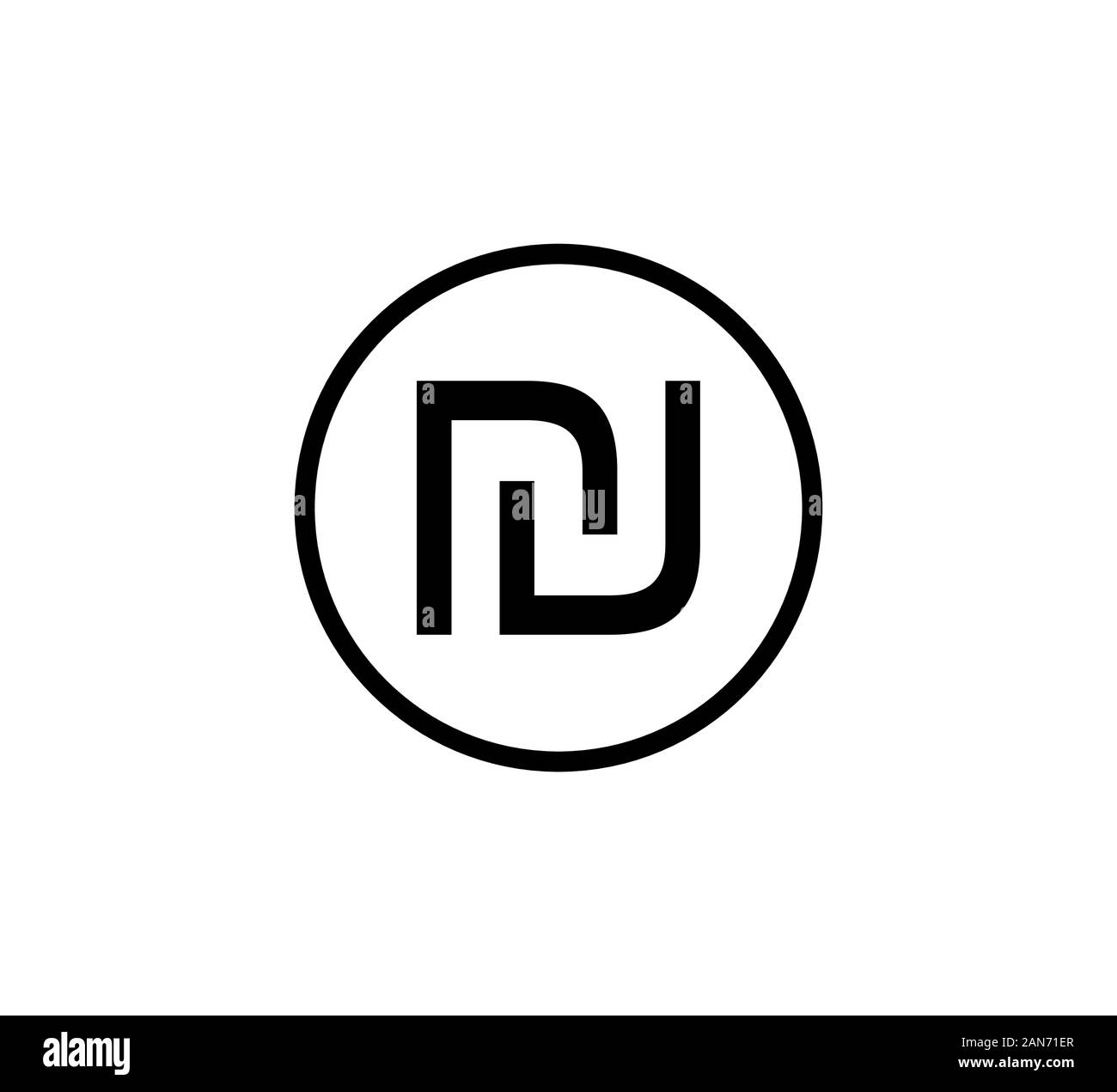 Israeli, shekel icon. Vector illustration, flat design Stock Vector ...