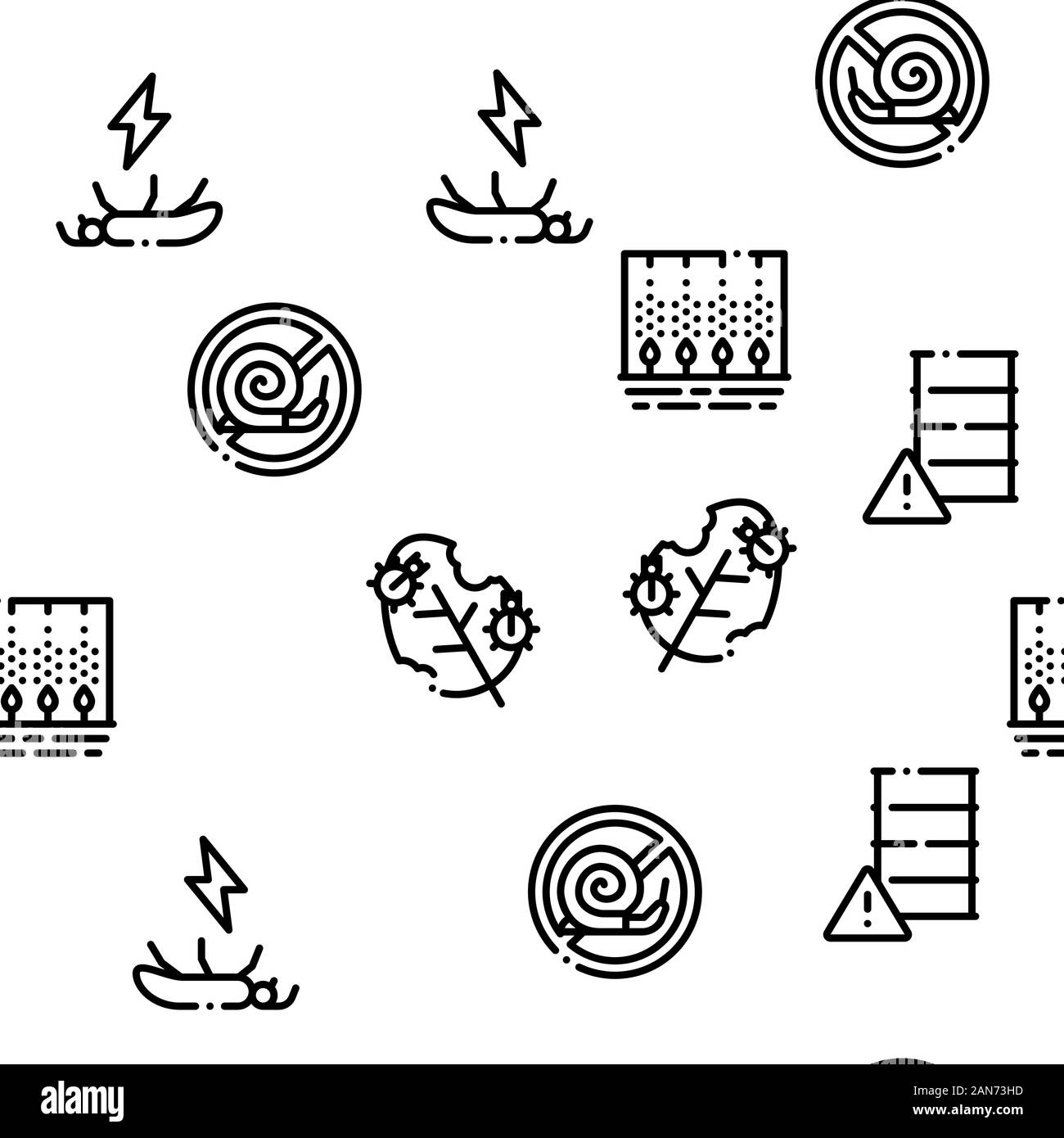 Pesticides Chemical Seamless Pattern Vector Stock Vector Image & Art ...