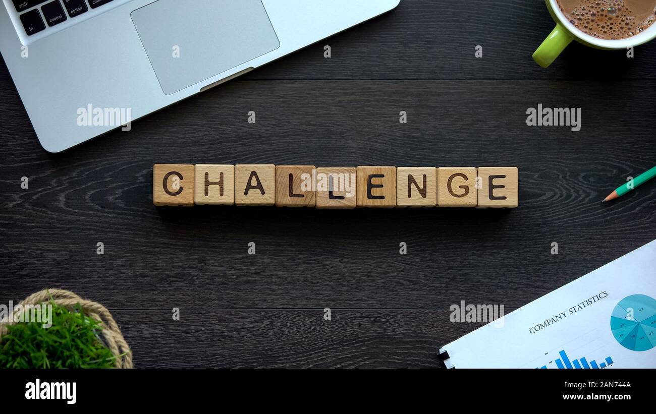 Challenge word hi-res stock photography and images - Alamy