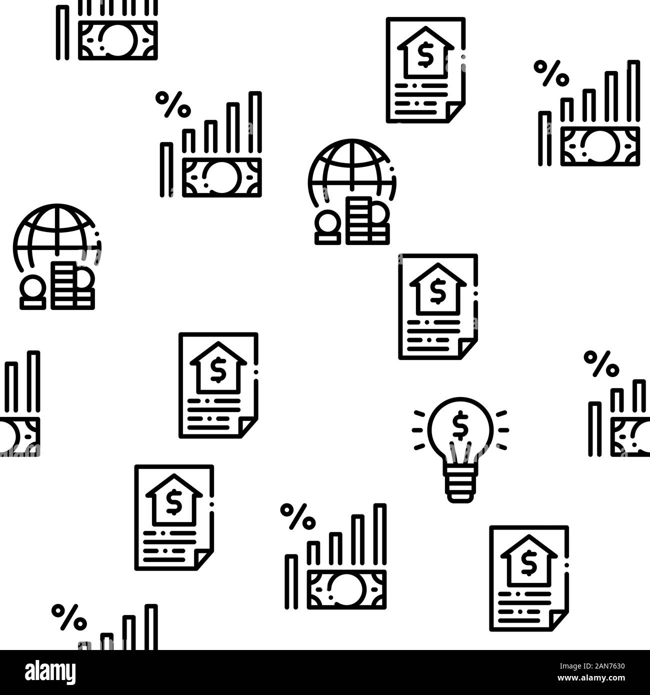 Investor Financial Seamless Pattern Vector Stock Vector Image & Art - Alamy