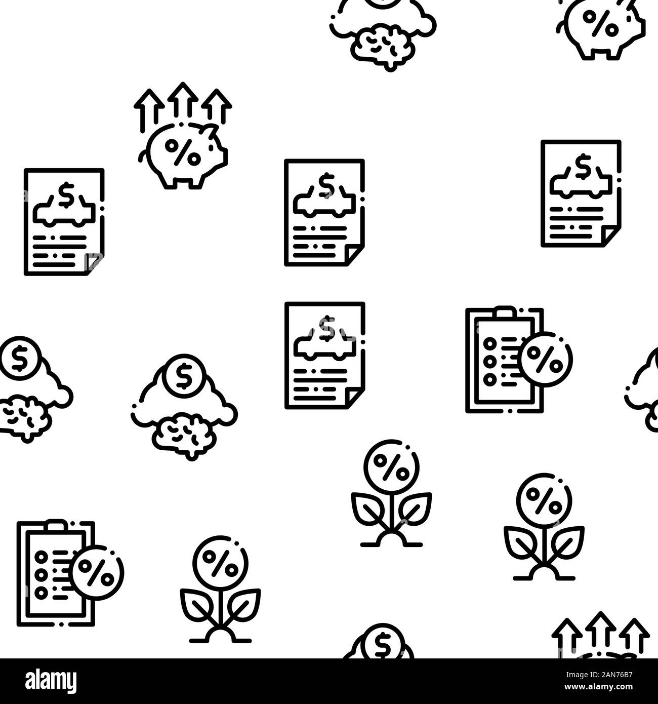 Investor Financial Seamless Pattern Vector Stock Vector Image & Art - Alamy