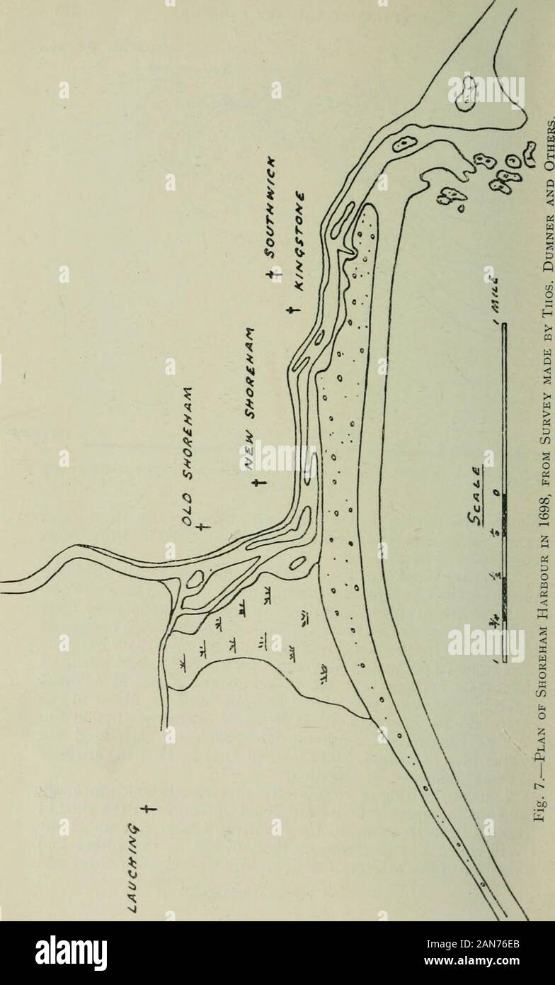 Journal . of the Shoreham Harbour Act, in 1816, thepresent artificial ...
