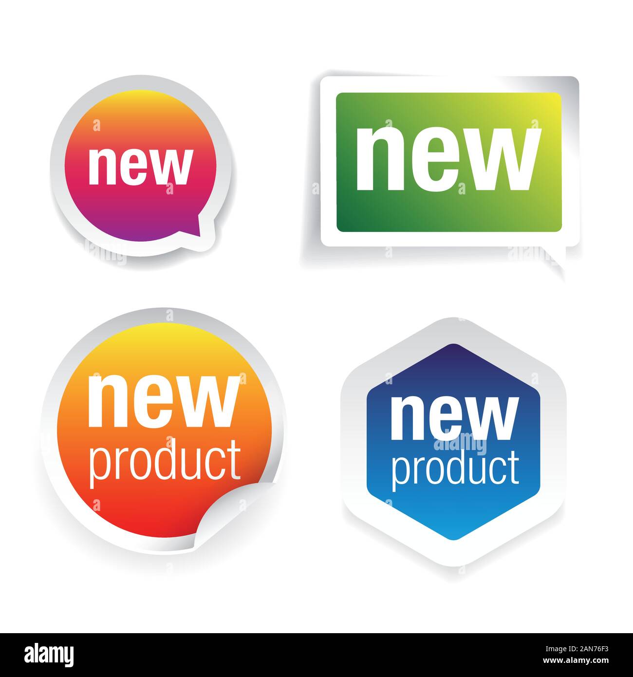 New Product label tag set Stock Vector Image & Art - Alamy