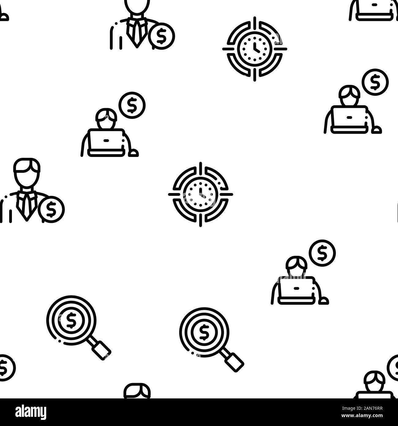 Investor Financial Seamless Pattern Vector Stock Vector Image & Art - Alamy