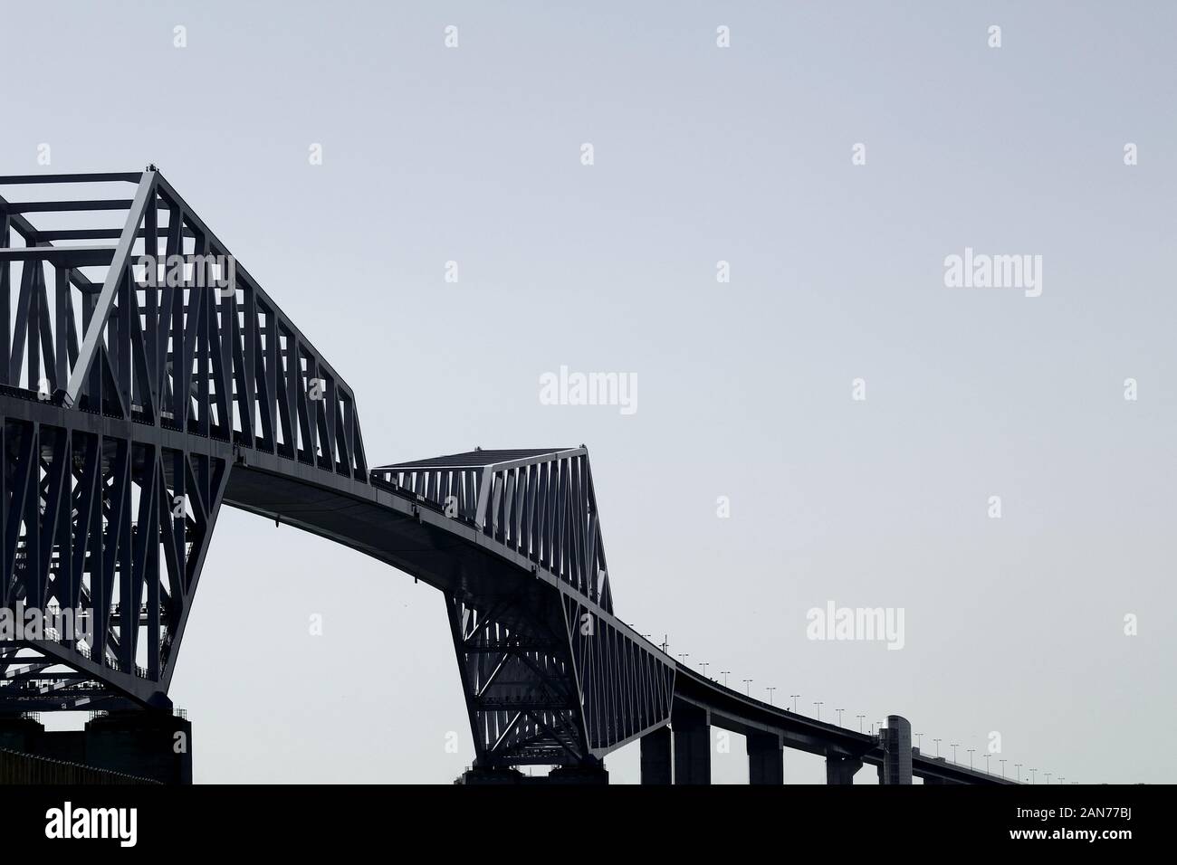Unified Tokyo Gate Bridge with cool colors Stock Photo - Alamy