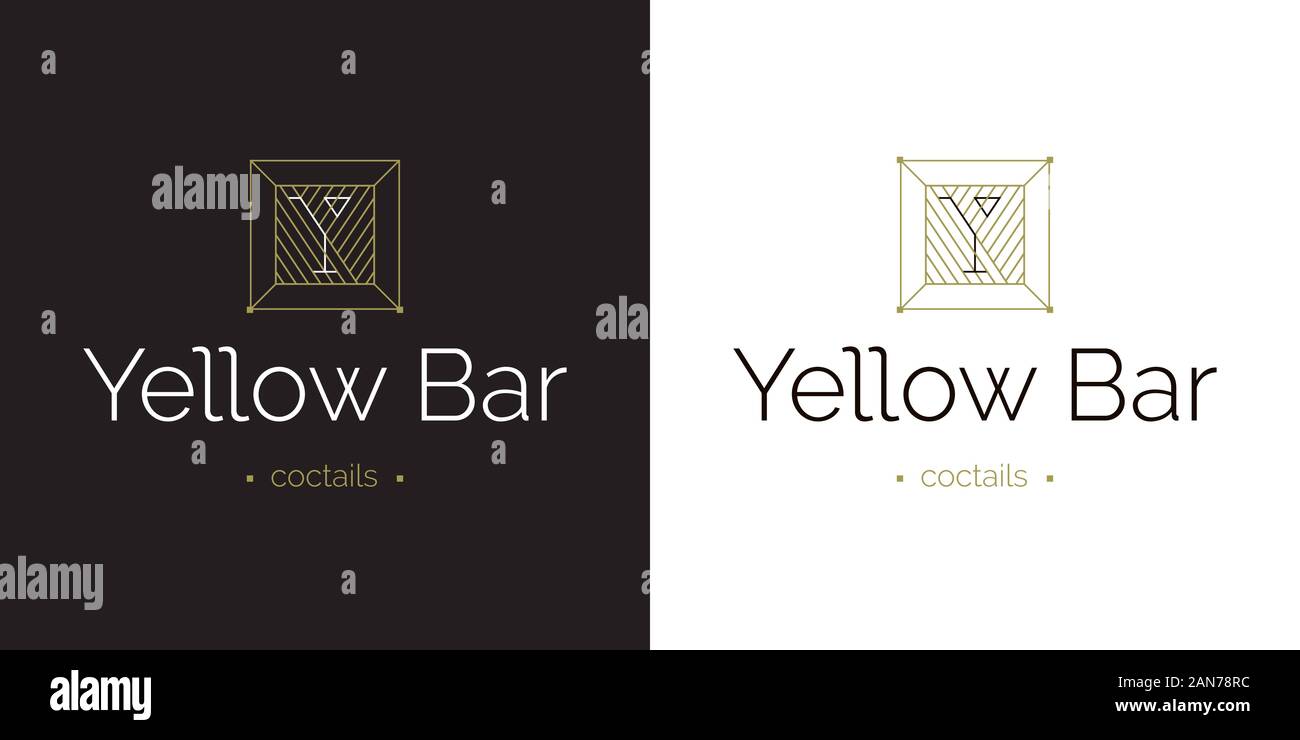 Unique logo for bar which can help your business to grown up Stock ...