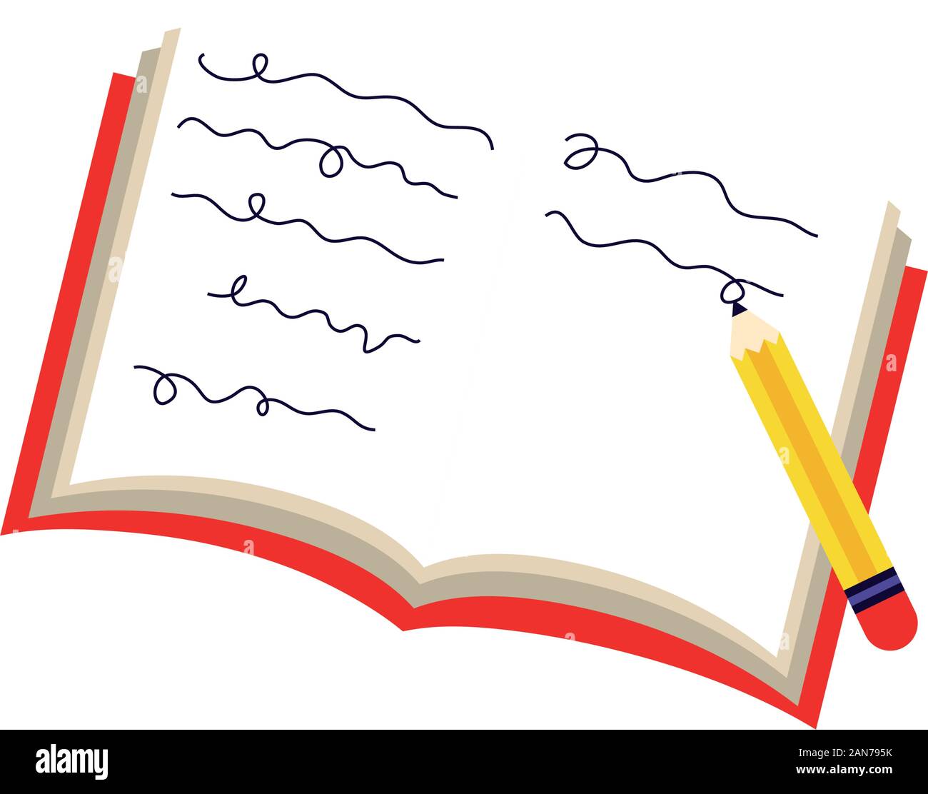 Preschooler writing Stock Vector Images - Alamy