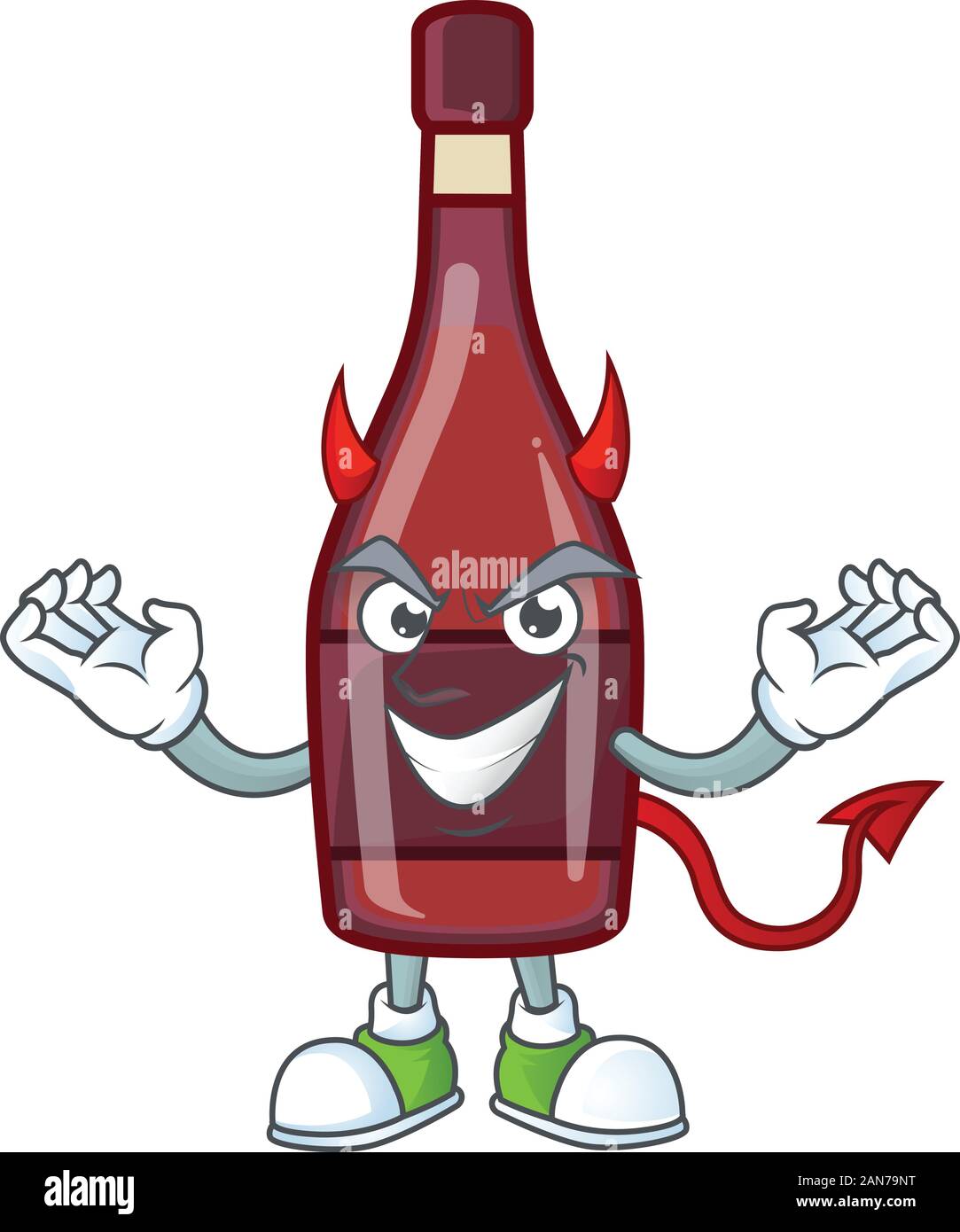 Devil beer character cartoon hi-res stock photography and images - Alamy