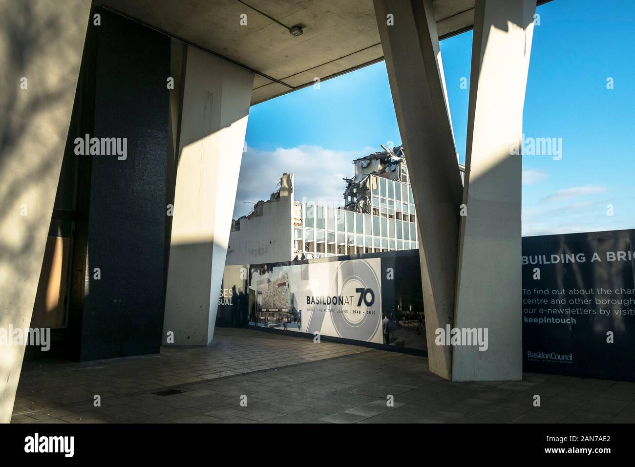 The old Post Office building being demolished as part of the long ...