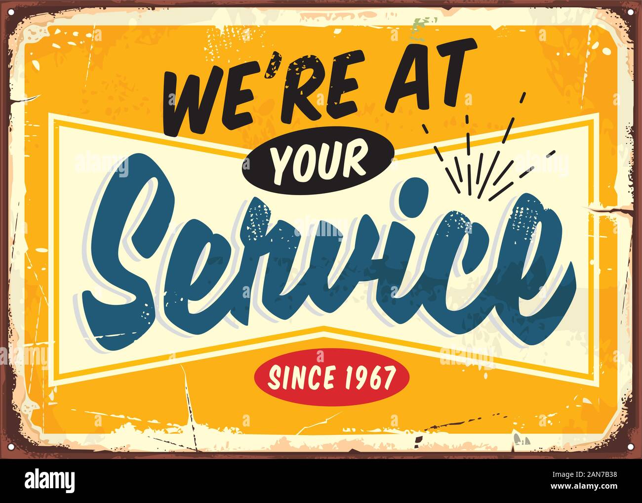 Retro Diner Sign Template