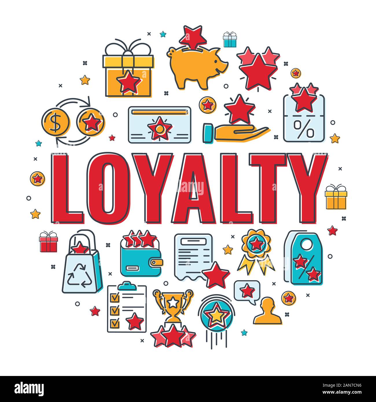 Loyalty business card design Cut Out Stock Images & Pictures - Alamy