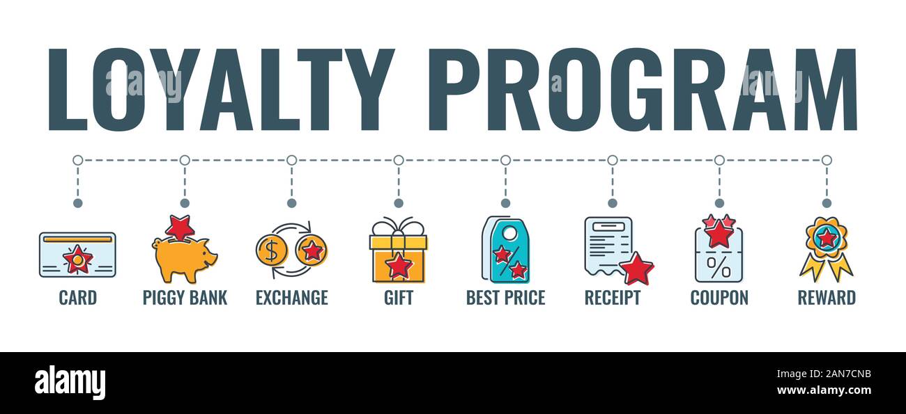 Loyalty card icon flat Cut Out Stock Images & Pictures - Alamy