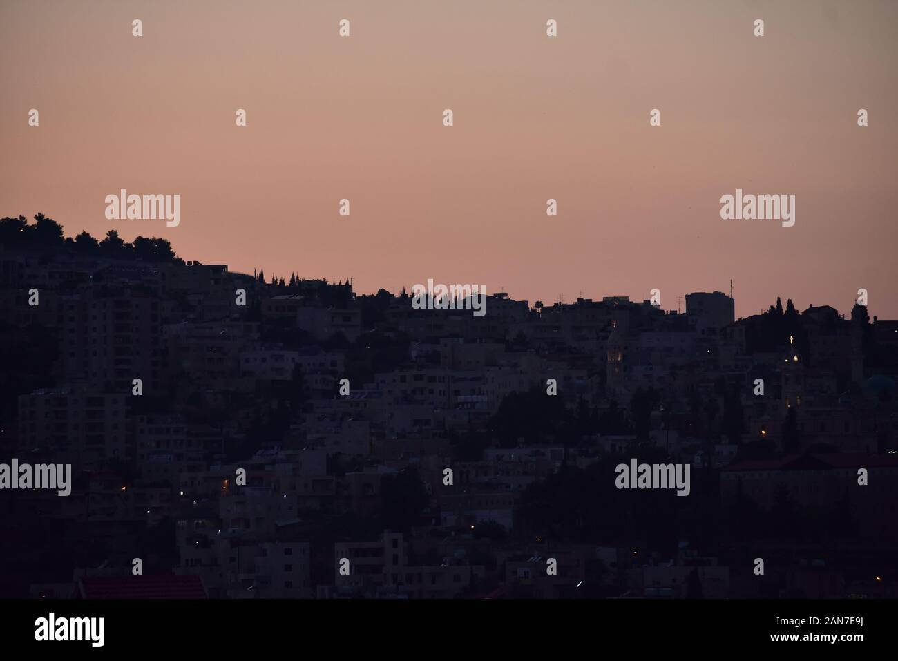 Bethlehem landscape sunset hi-res stock photography and images - Alamy