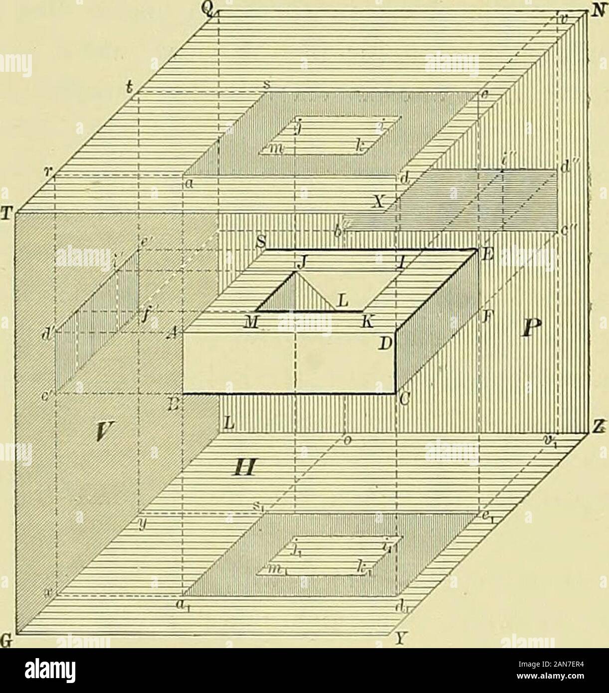 Practical engineering drawing and third angle projection, for students in scientific, technical ...