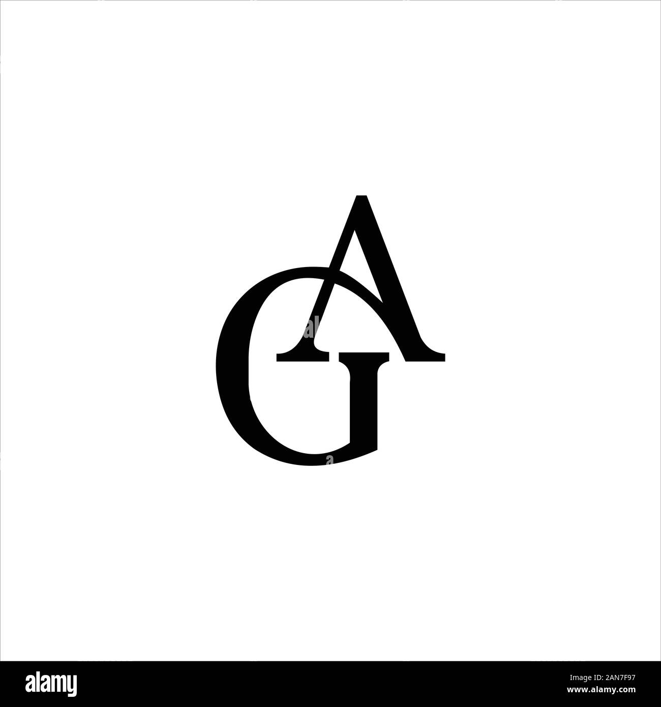 initial letter gaor ag logo vector design Stock Vector Image & Art - Alamy