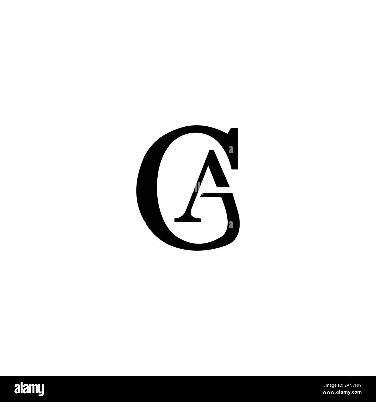 initial letter gaor ag logo vector design Stock Vector Image & Art - Alamy