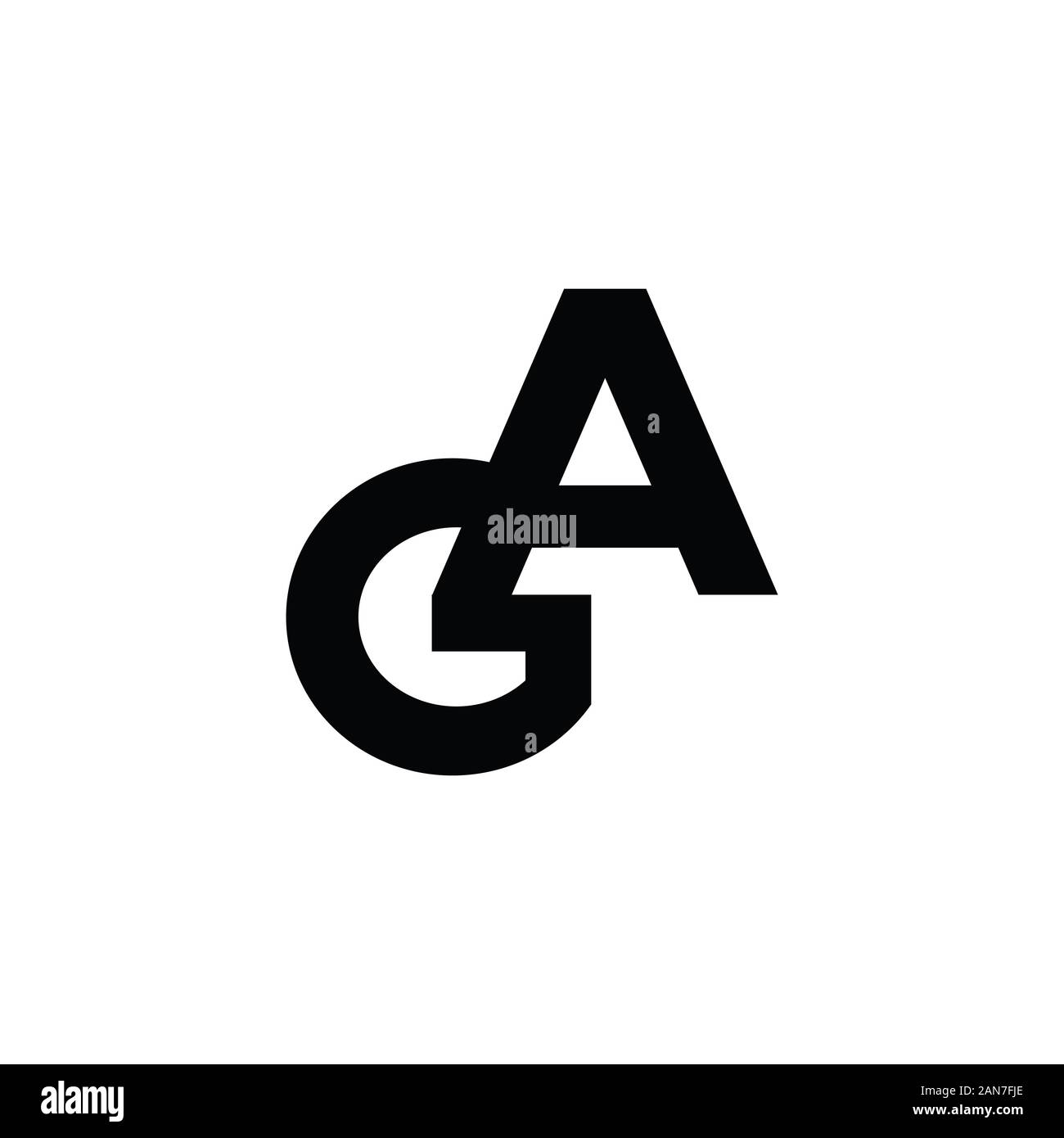initial letter gaor ag logo vector design Stock Vector Image & Art - Alamy