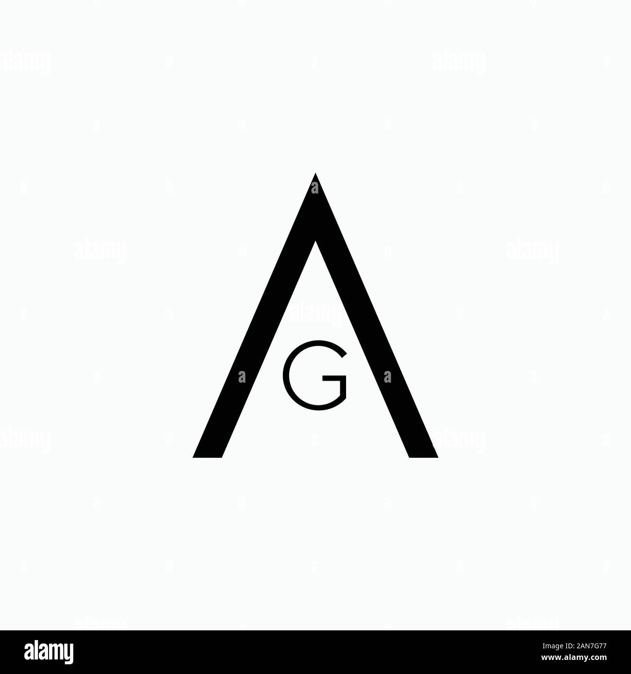 initial letter gaor ag logo vector design Stock Vector Image & Art - Alamy