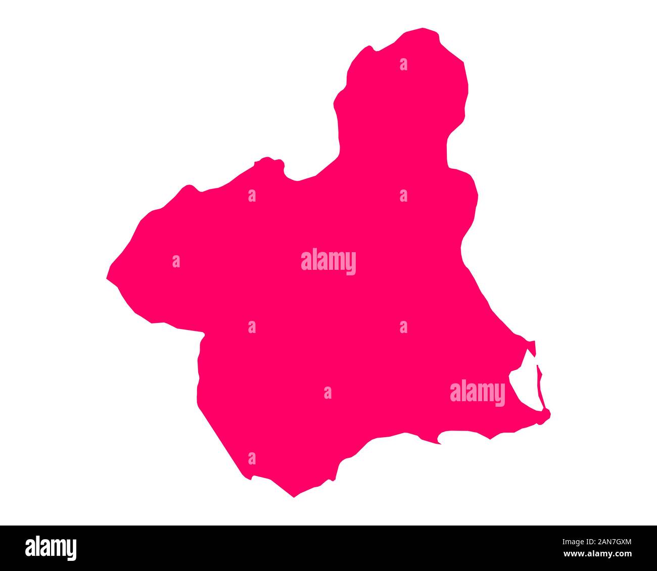 Map of Murcia Stock Photo - Alamy
