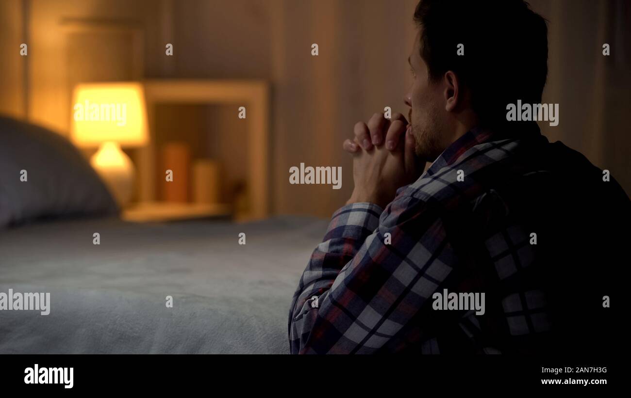 Kneeling by bed hi-res stock photography and images - Alamy