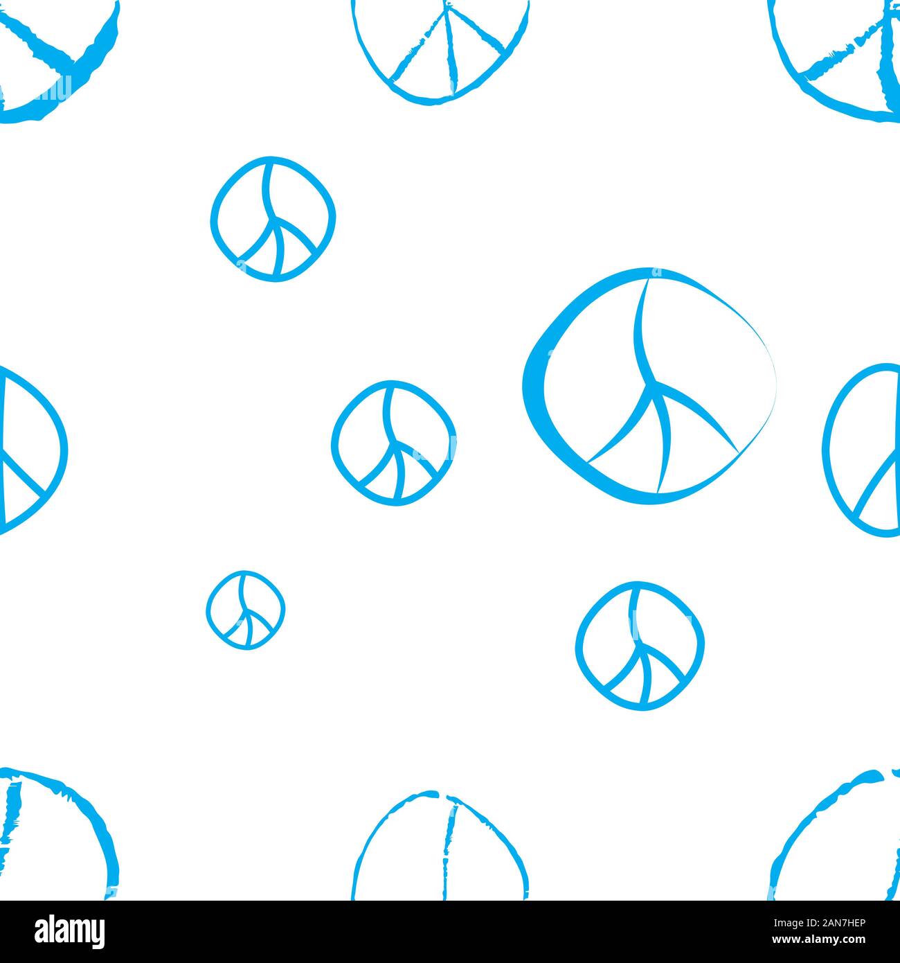 Peace elements seamless pattern background. Clothing, editable Stock ...