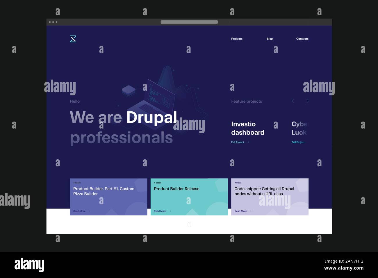 Website dashboard with infographic elements hi-res stock photography ...