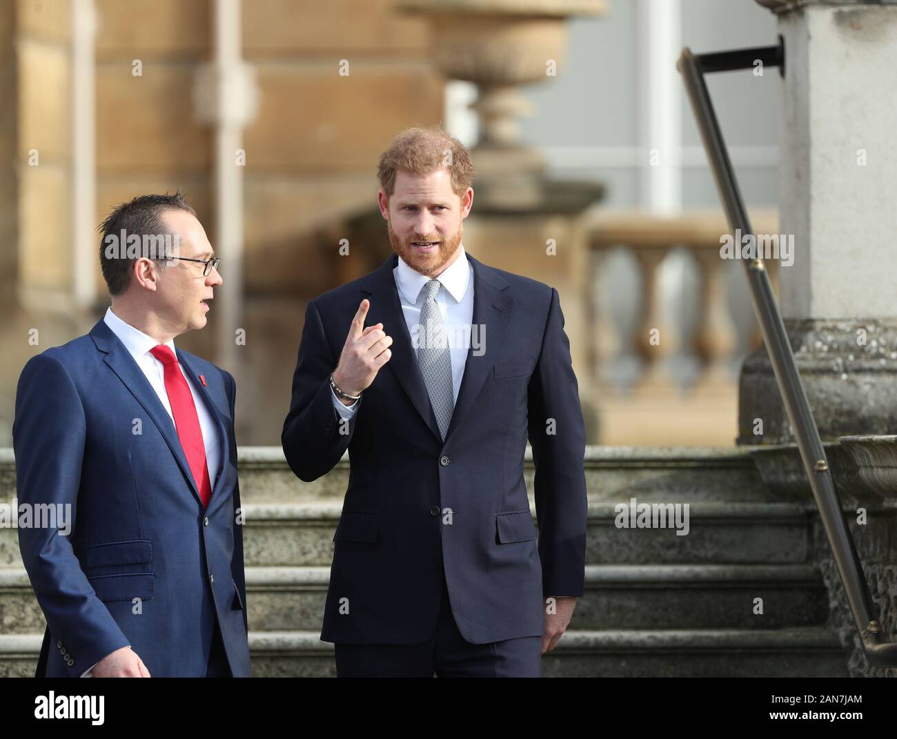 The Duke of Sussex the Buckingham Palace gardens, London, as he hosts ...