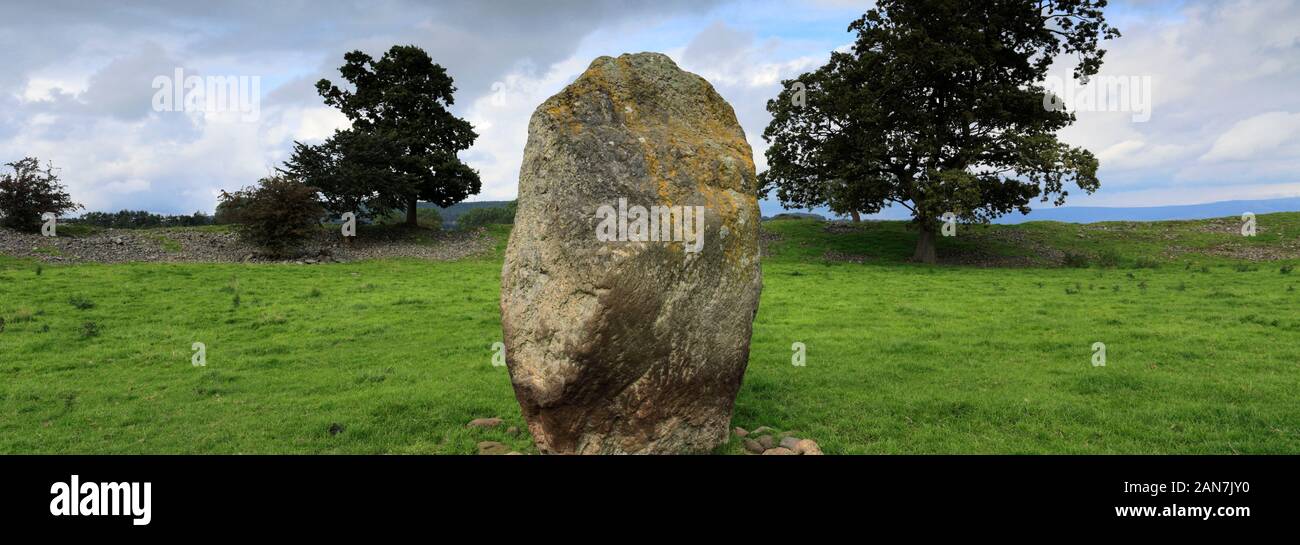 The Mayburgh Henge, a large prehistoric monument near Penrith, Cumbria ...