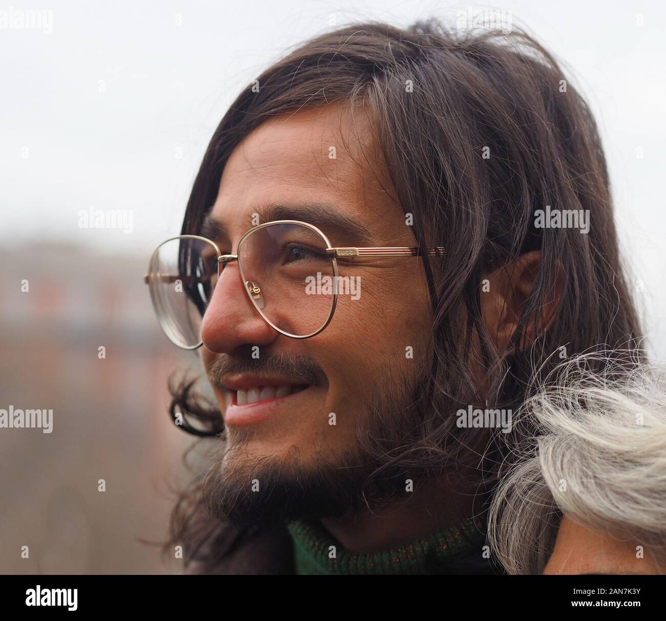 Milan, Italy, 14 January 2020: SInger Tiago Iorc posing for ...