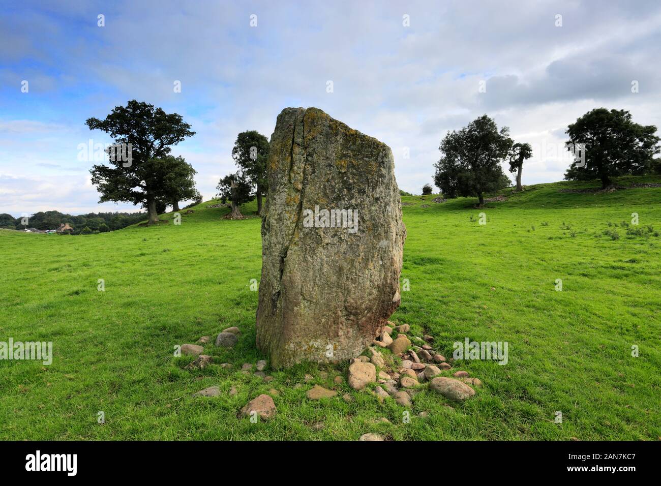 The Mayburgh Henge, a large prehistoric monument near Penrith, Cumbria ...