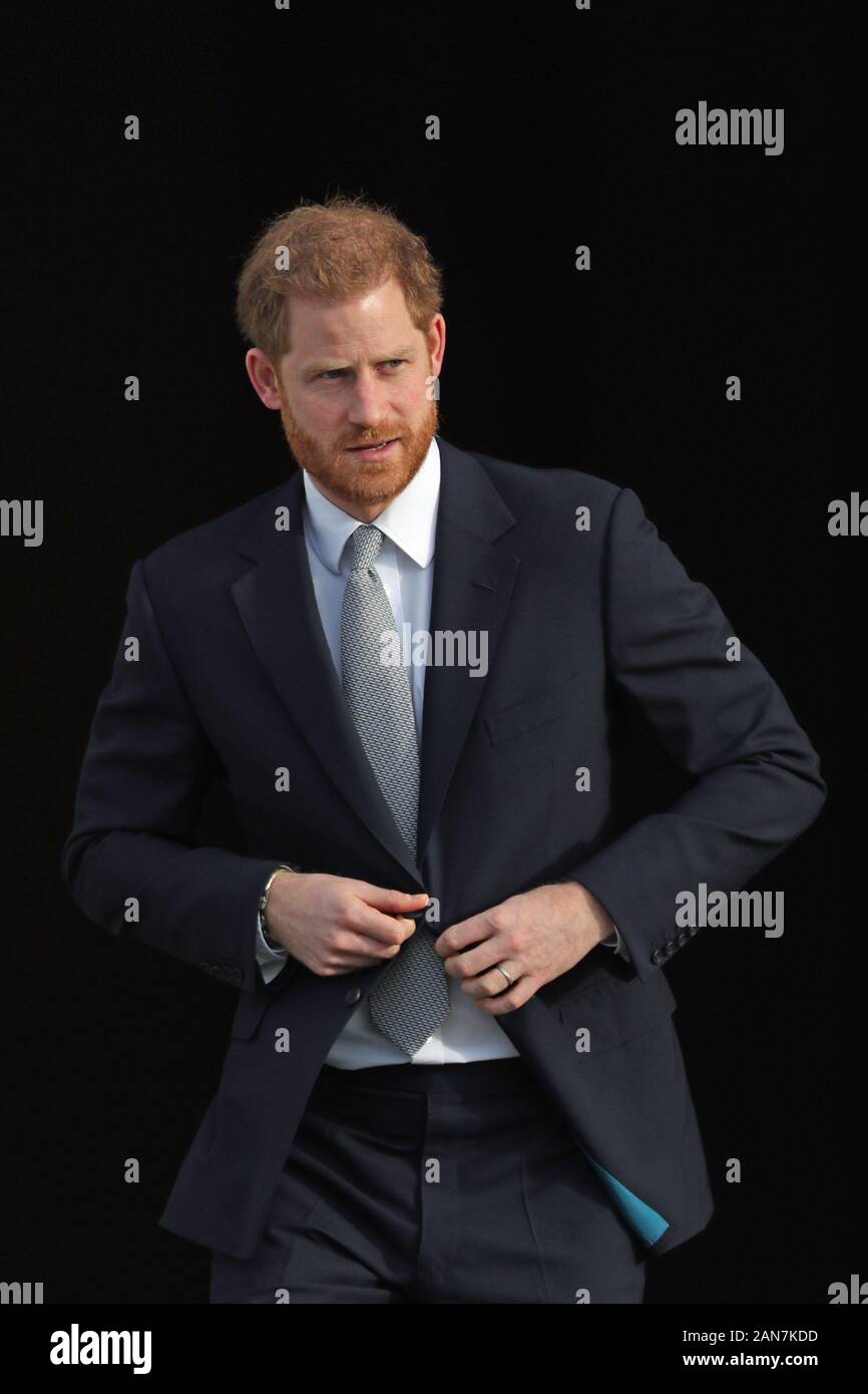 The Duke of Sussex in the Buckingham Palace gardens, London, as he ...